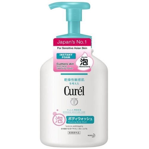 Curel Foaming Body Wash 480ml – Gentle Hydration UAE