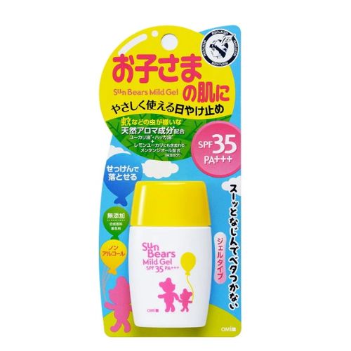 Omi Brothers Sun Bears Mild Gel 30g – Gentle Kids Sunscreen