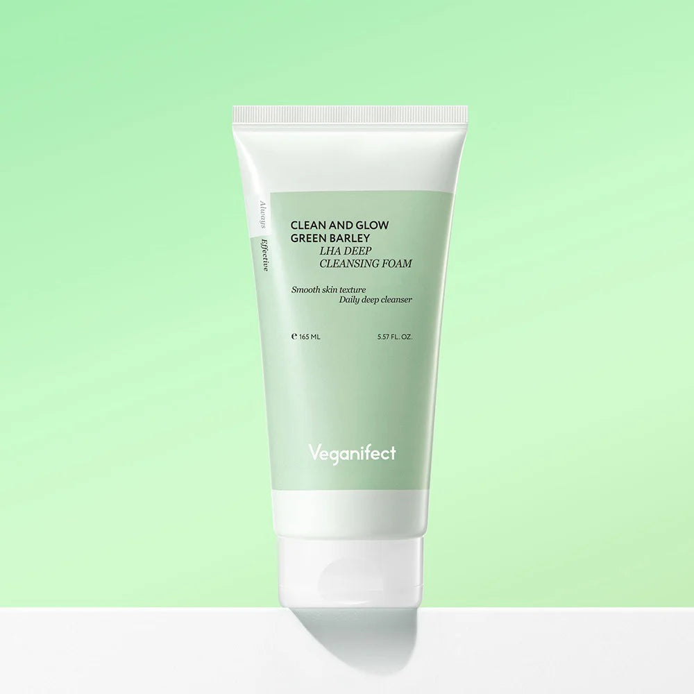 Veganifect Green Barley LHA Cleansing Foam 165ml | UAE